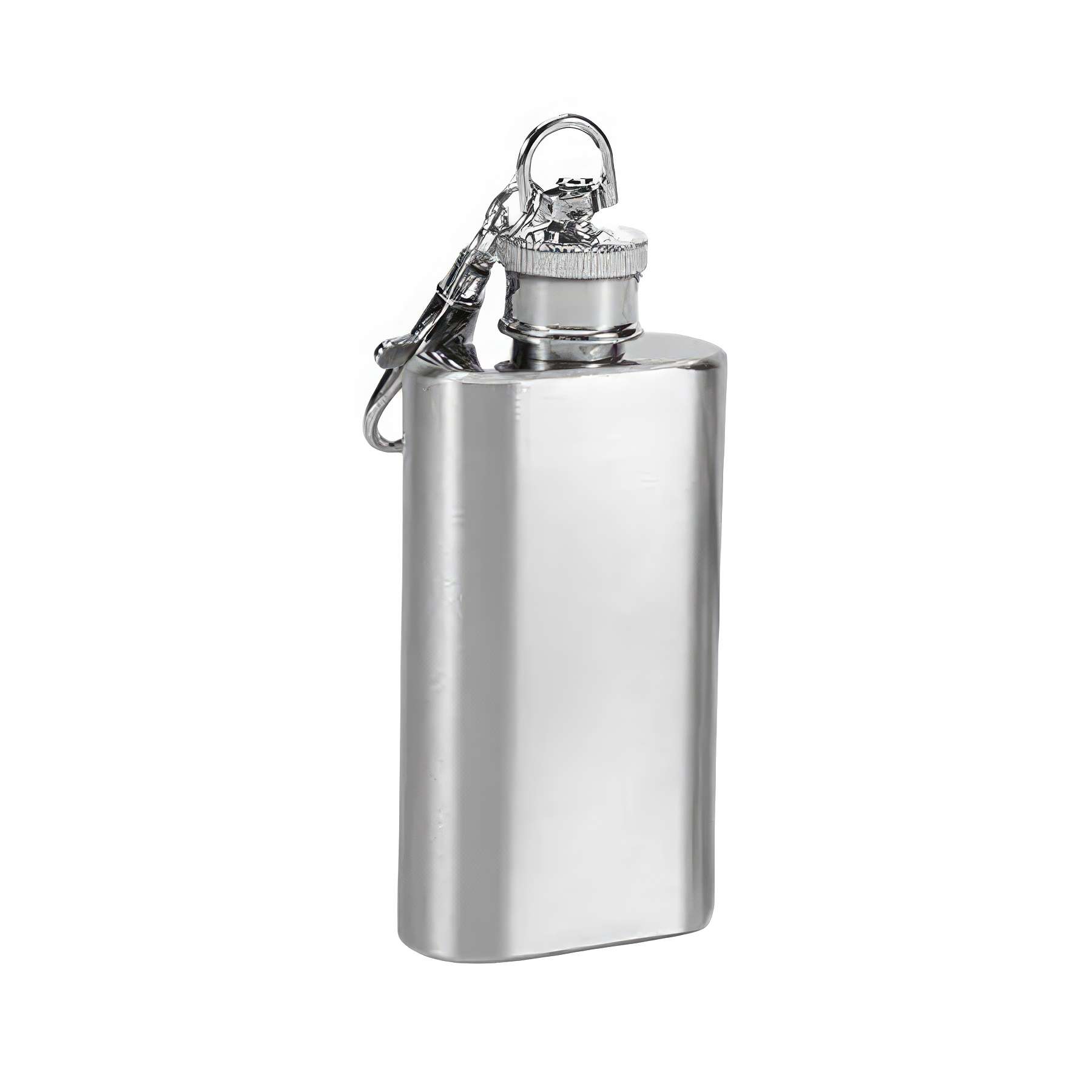 Portable 1 oz Stainless Steel Liquor Flask Key Chain - Daisy Promos Inc.